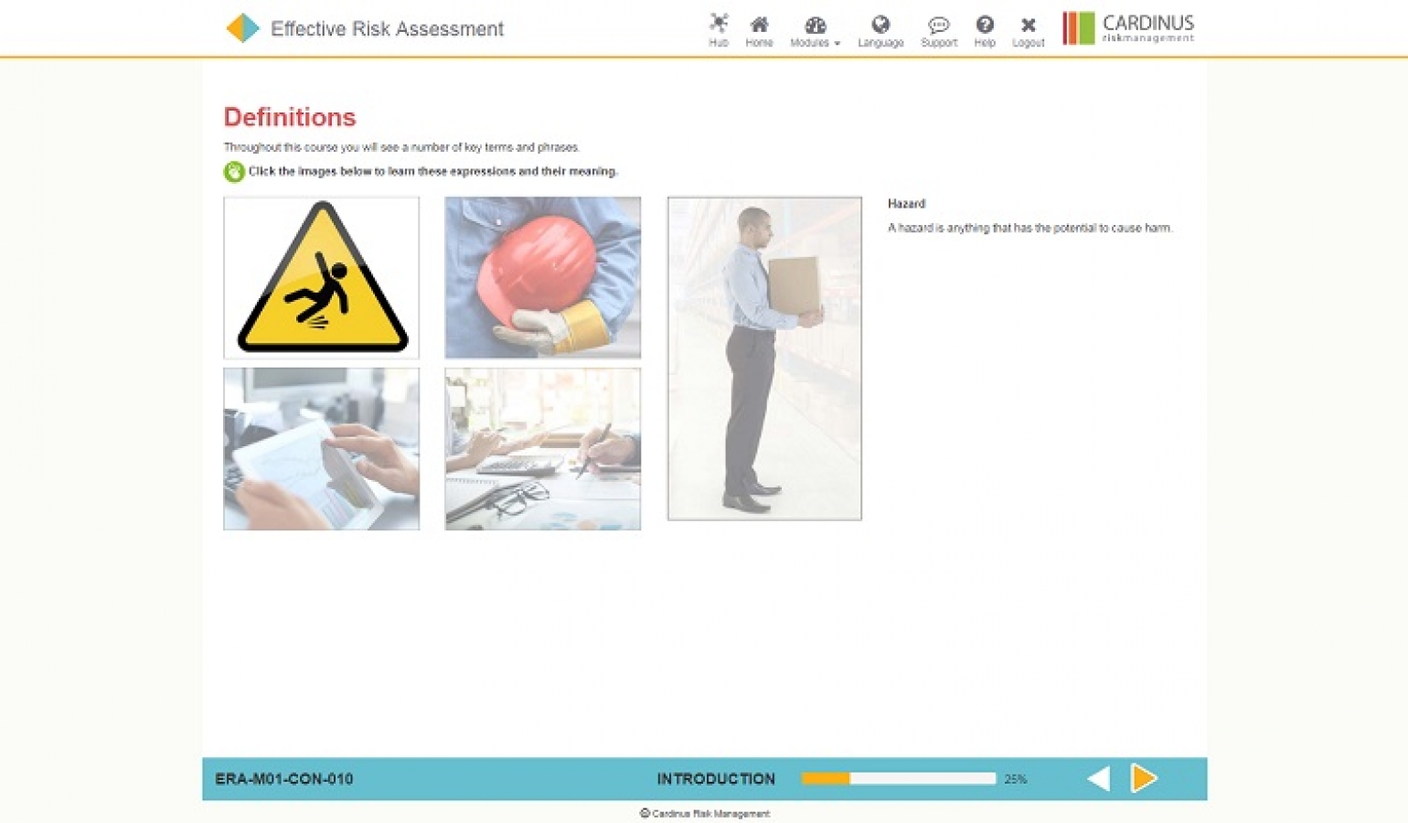 Online Risk Assessment Training | Cardinus