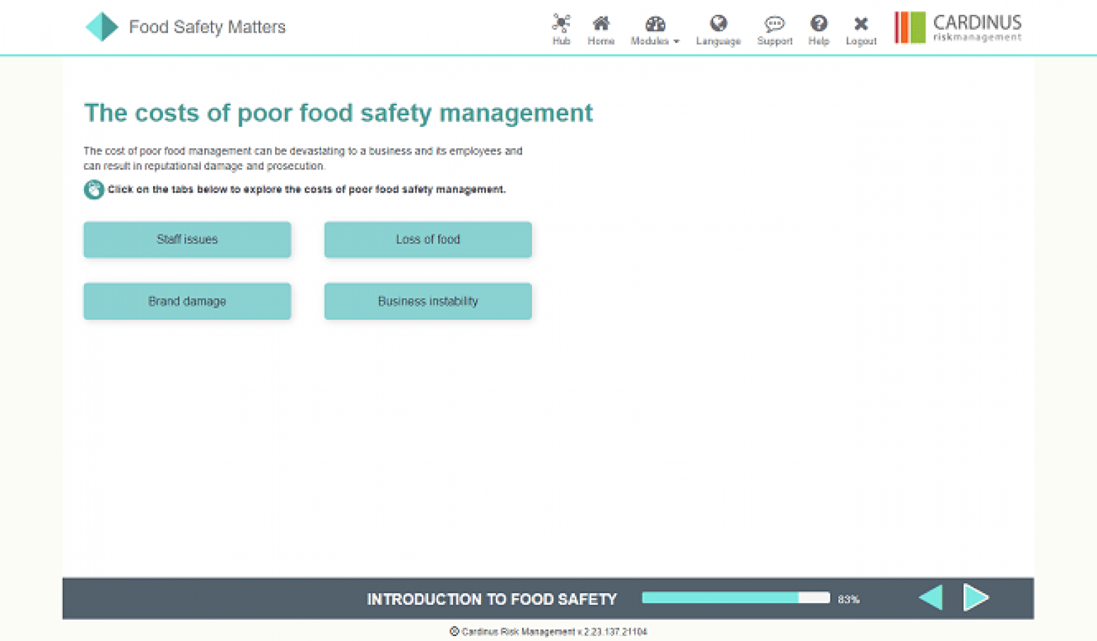 Food Safety Matters E-Learning | Help Managers Understand Food Safety