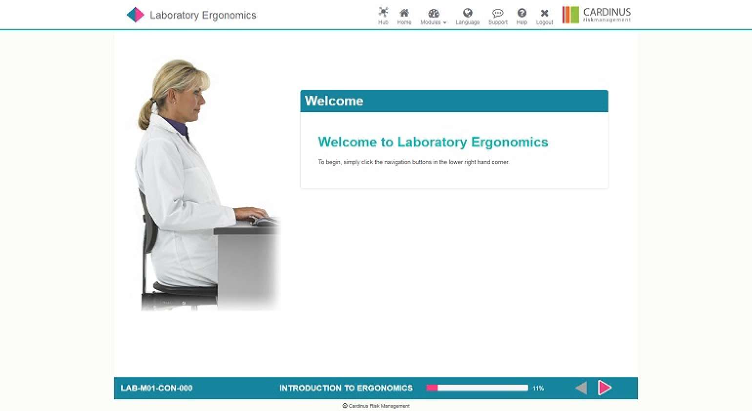 Laboratory Ergonomics E-Learning