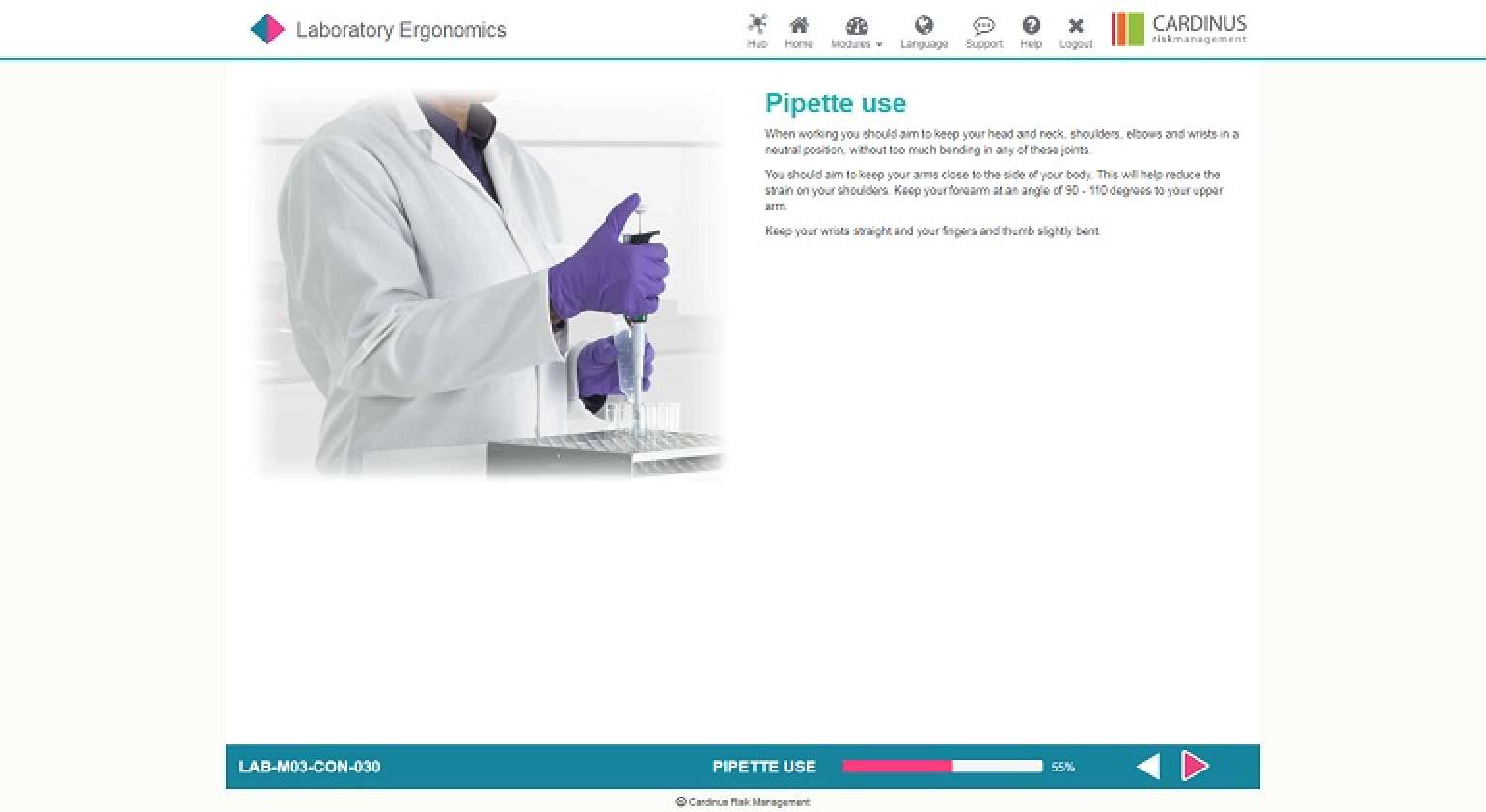 Laboratory Ergonomics E-Learning