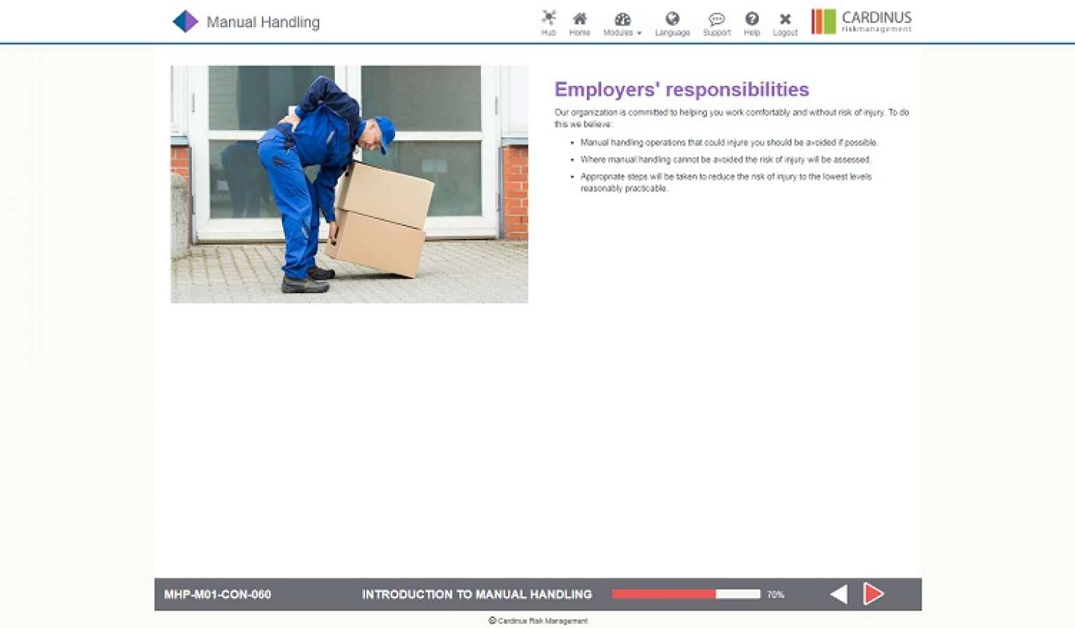 Manual Handling E-Learning: Online Training for Your Staff